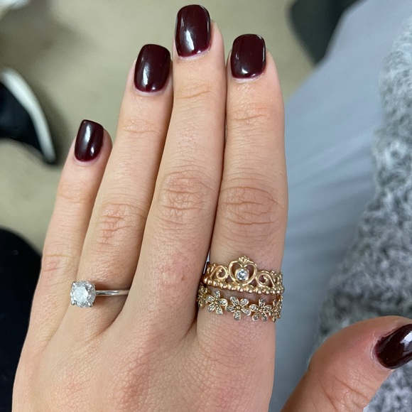 Pandora | Jewelry | Pandora Rose Gold Ring Set | Poshmark